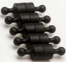 Apex Magnets | Magnet Pins - Solid - Small - Black - Neodymium