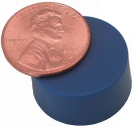 Apex Magnets | 3/4" x 3/8" Disc - Plastic Coated - Blue - Neodymium Magnet