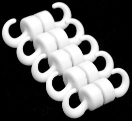Apex Magnets | Mini Hook Pin Magnets - White - Neodymium