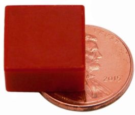 Apex Magnets | 1/2" x 1/2" x 1/4" Blocks - Plastic Coated - Red ...