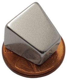 Apex Magnets | 1/2" x 5/16" x 1/2" Tapered Block/Wedge - Neodymium Magnet