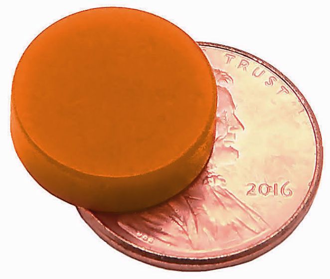 Apex Magnets | 1/2" x 1/8" Disc - Plastic Coated - Orange - Neodymium ...